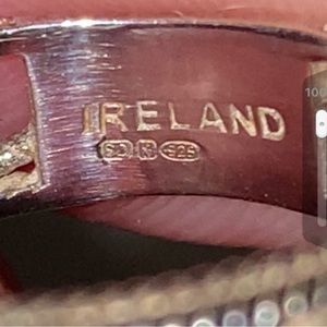 Jewelry | Vintage Sterling Silver Shamrock Filigree Ring With Pale Blue ...